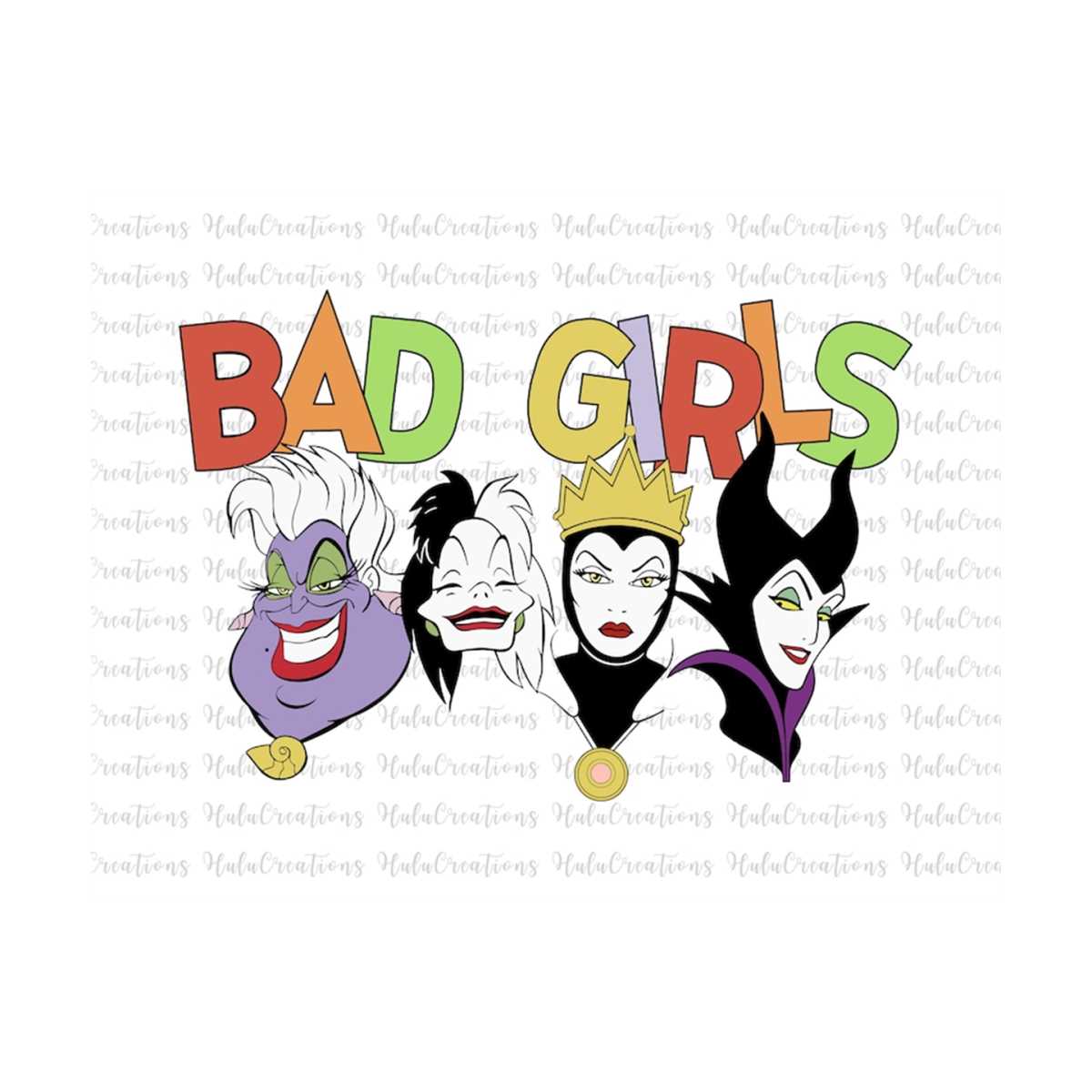 Bad Girls Svg, Villains Wicked Svg, Villain Gang, Family Tri | Inspire ...