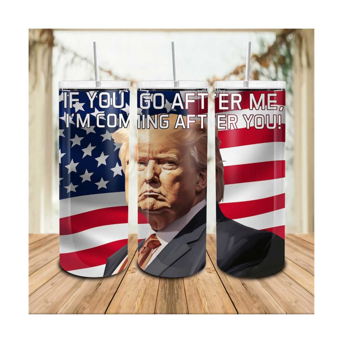 Trump Mug Shot 20oz Skinny Tumbler Png, MugShot, Official Tr | Inspire ...