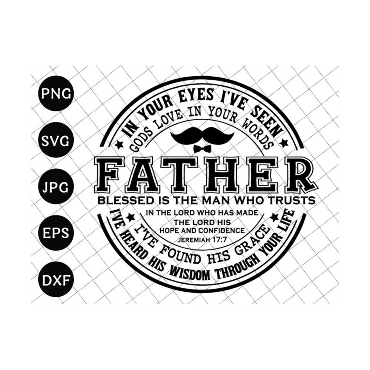 Father Blessed Is The Man Who Trusts In The Lord Svg, Funny | Inspire ...