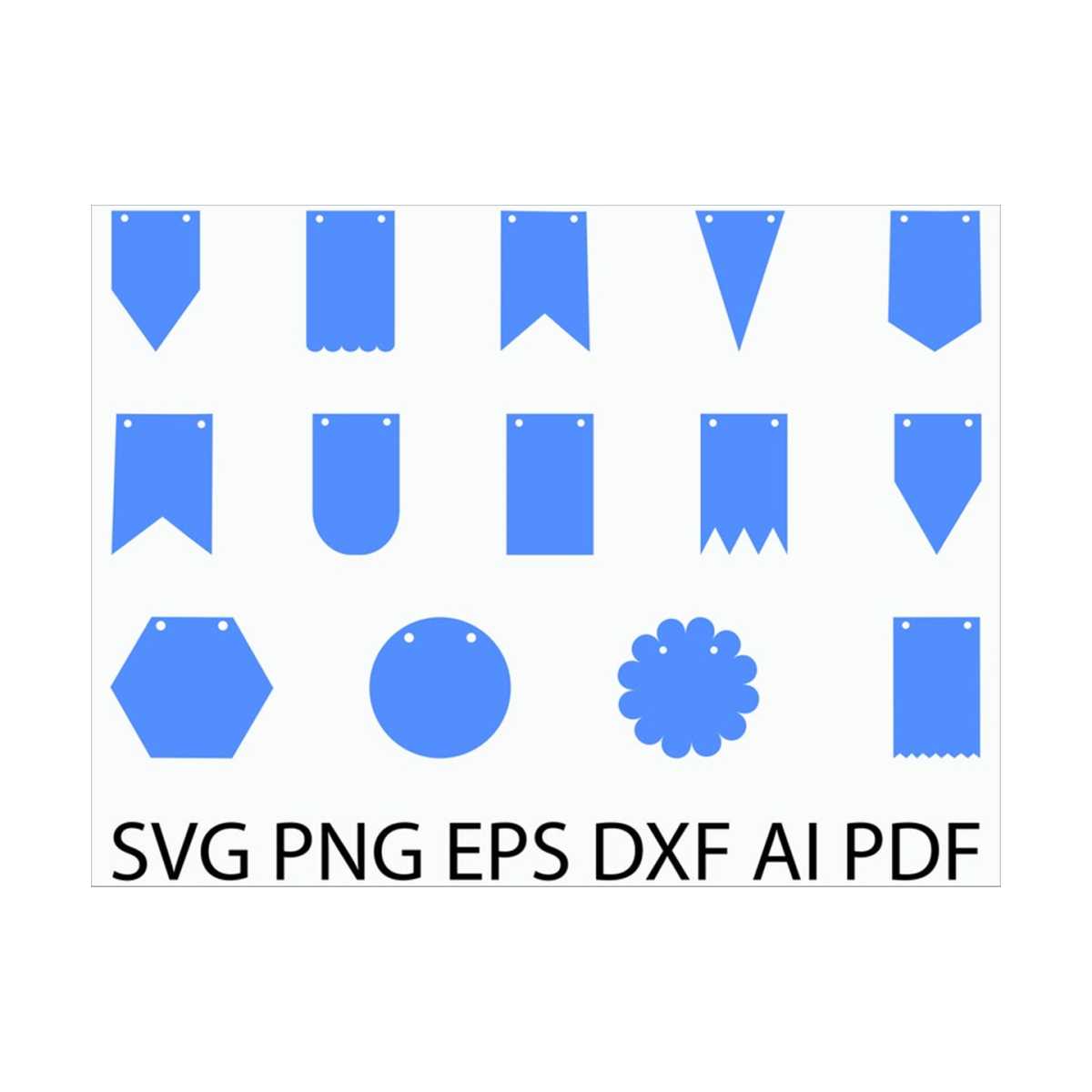 Bunting banner flag svg/ Bunting banners svg/ Banners svg fi | Inspire ...