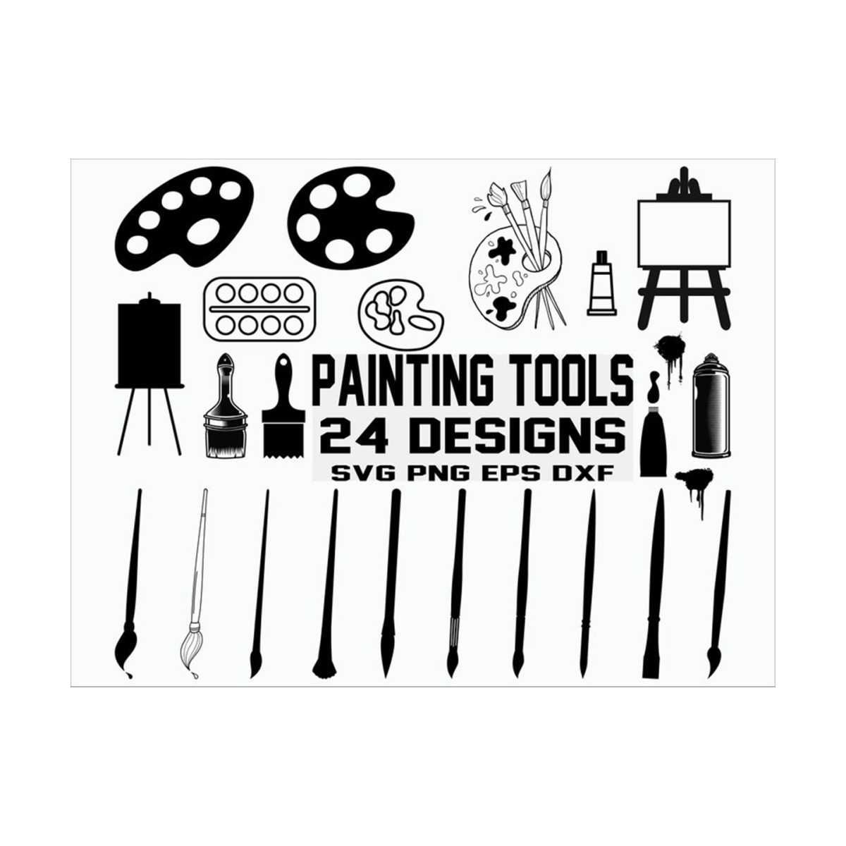Painting SVG/ Paint Brush SVG/ Painting Clipart/ Cut Files/ | Inspire ...