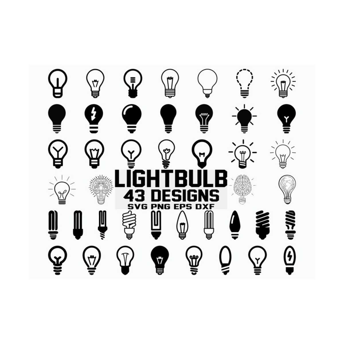 Light bulb SVG / Bulb svg / Clipart / Cricut / Cut File / Si | Inspire ...