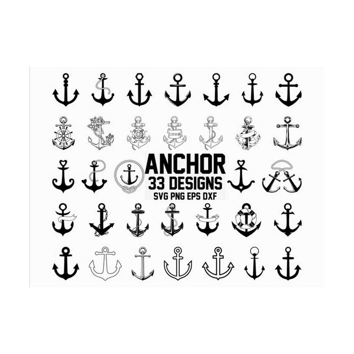 Anchor SVG / Nautical SVG/ Anchor Clipart / Cut File for Cri | Inspire ...