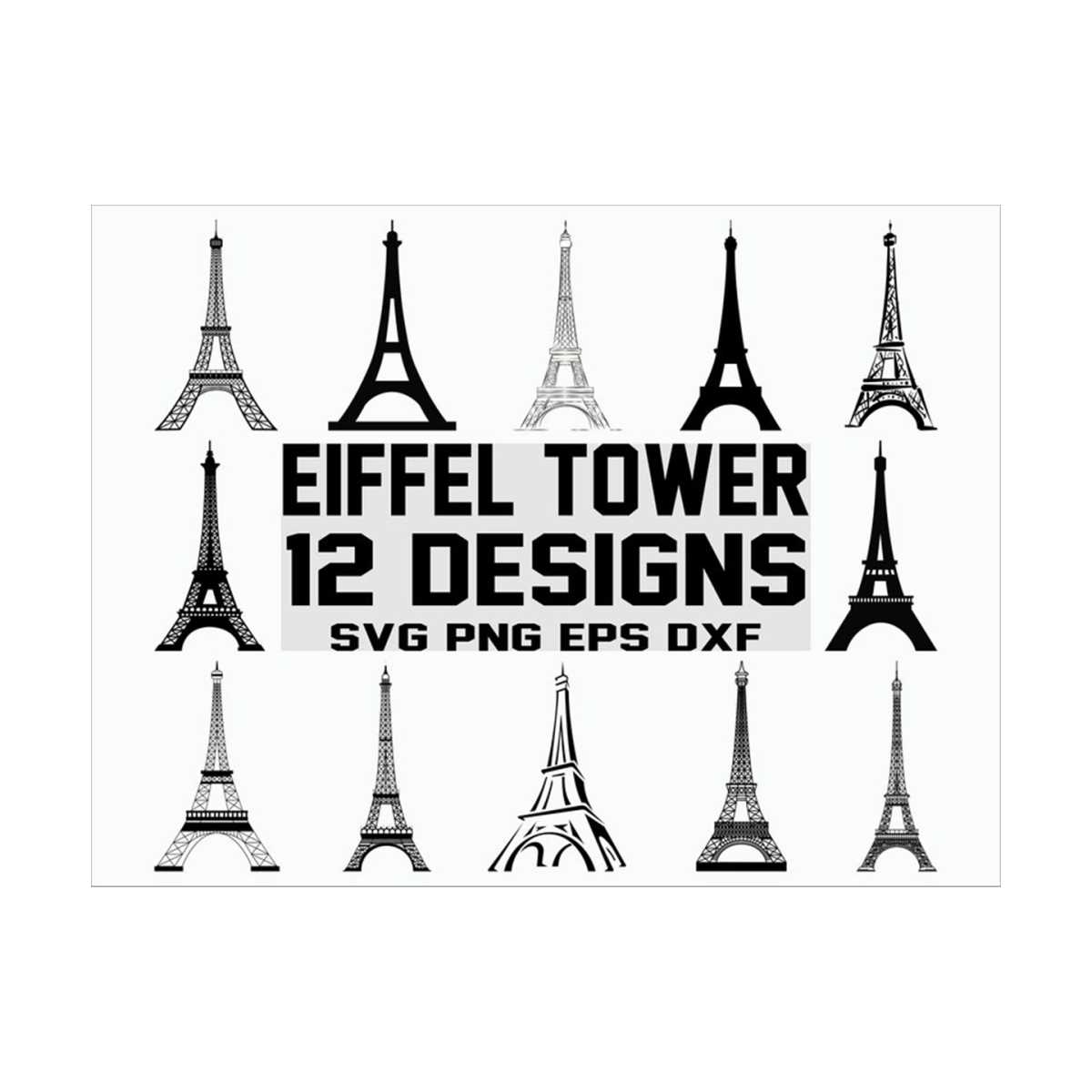 Eiffel Tower SVG/ Paris SVG/ landmark SVG/ Travel svg/ Clipa | Inspire ...