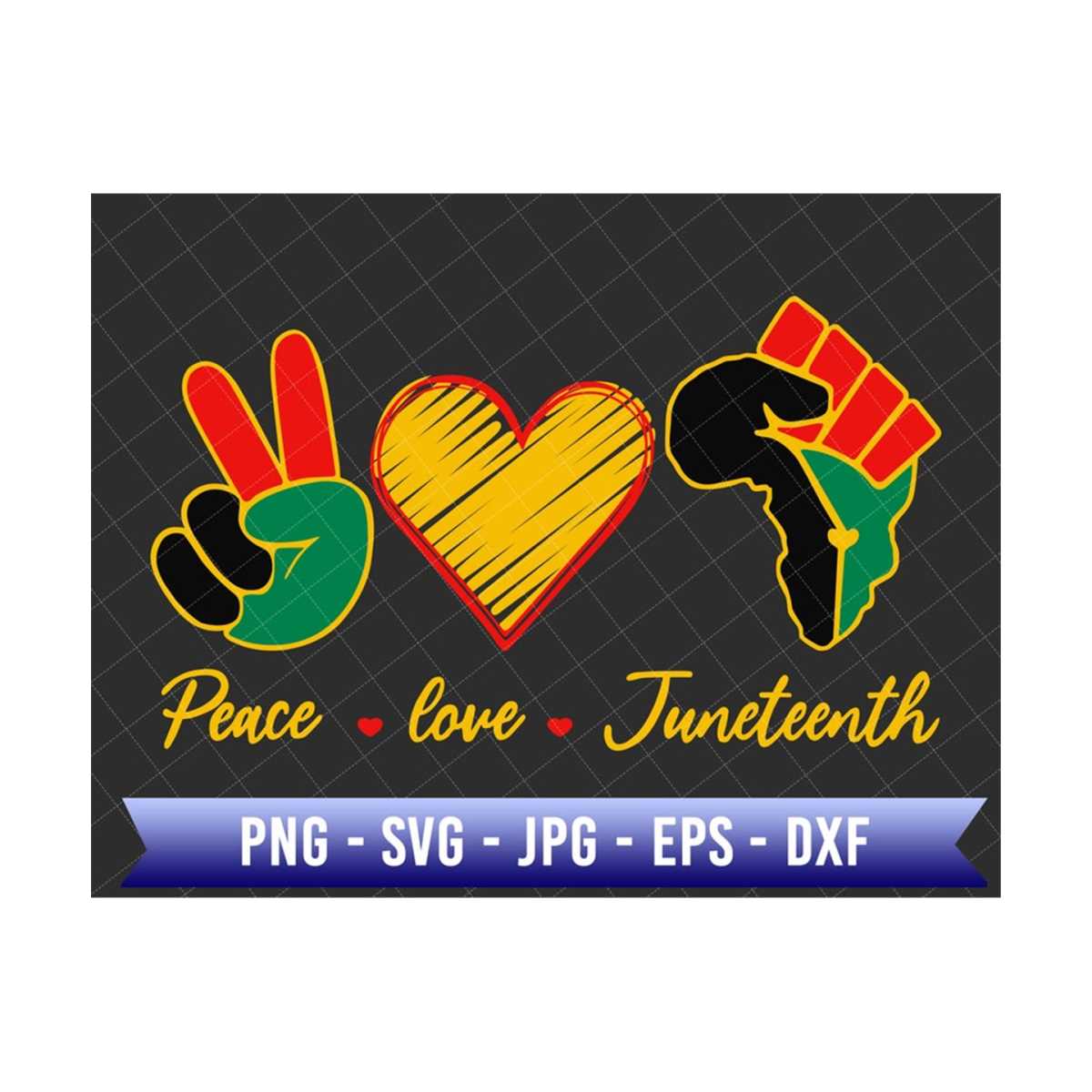 Peace Love Juneteenth Svg, Juneteenth Svg, Black Queen Svg, | Inspire ...