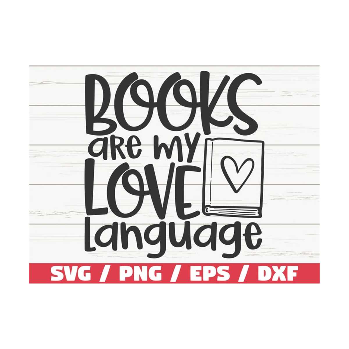 Books Are My Love Language SVG / Cut File / Cricut / Clip ar | Inspire ...