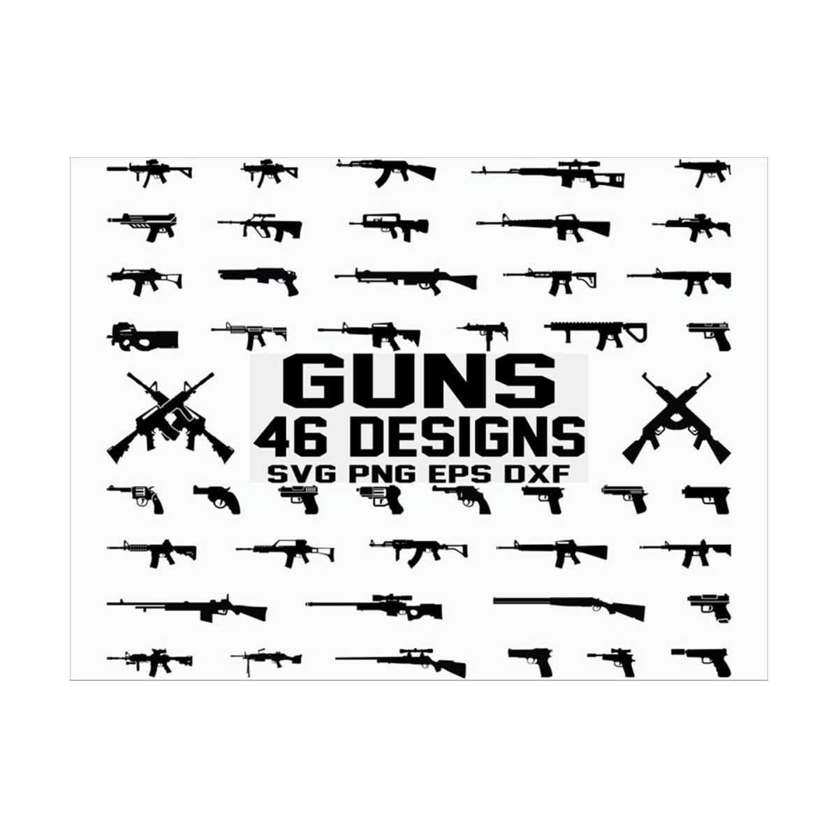Guns SVG/ Military Weapon svg/ Pistol Svg/ Weapon svg/ clipa | Inspire ...