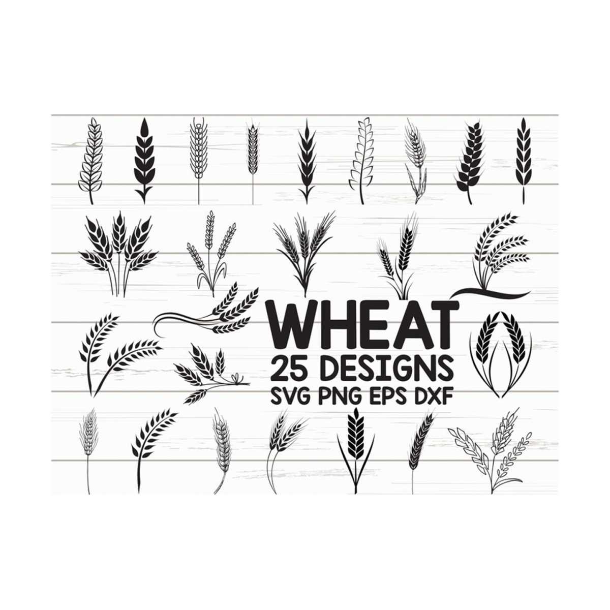 Wheat SVG/ Grain Svg/ Wheat Clipart/ Cut Files/ Cricut/ Sil | Inspire ...