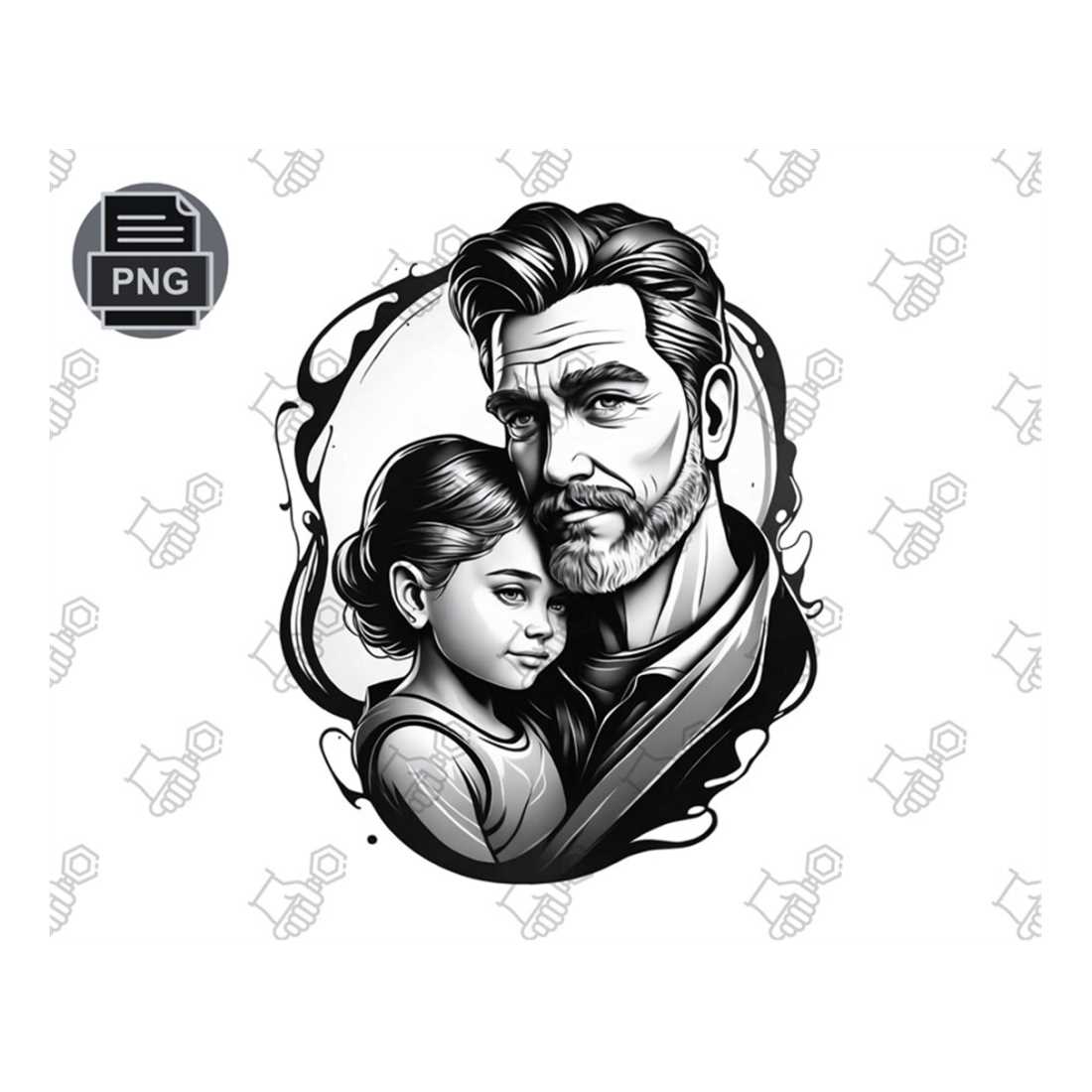 Sentimental Black and White Father-Daughter PNG - Heartfelt | Inspire ...