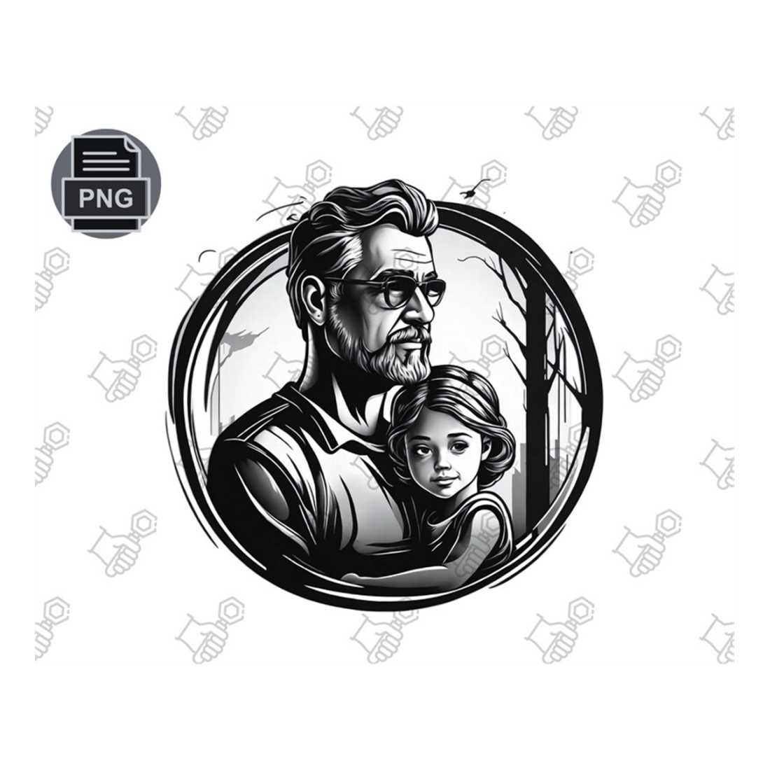 Endearing Black and White Dad-Daughter Art - Heartfelt Fathe | Inspire ...