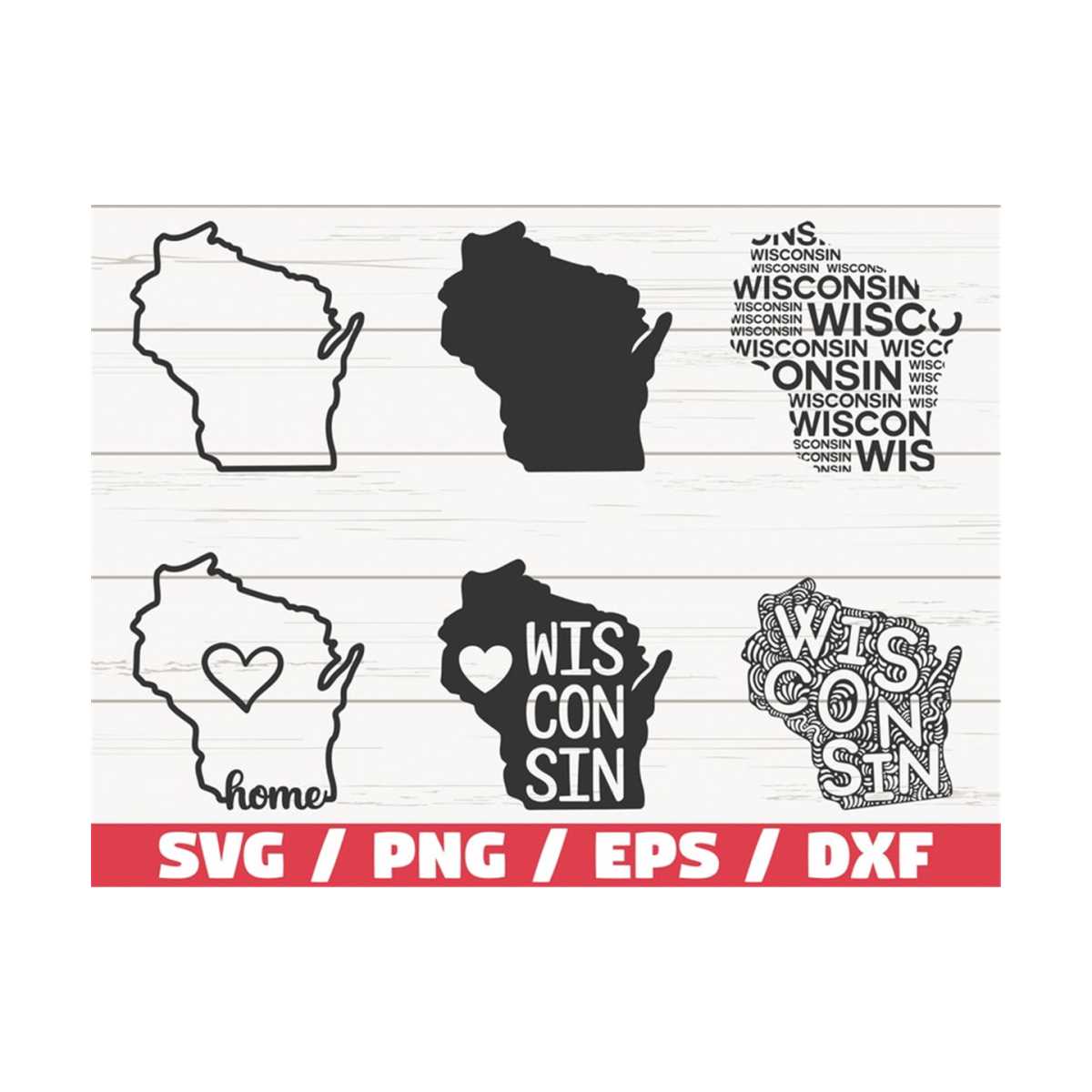 Wisconsin State SVG / Cut File / Cricut / Clip art / Commerc | Inspire ...