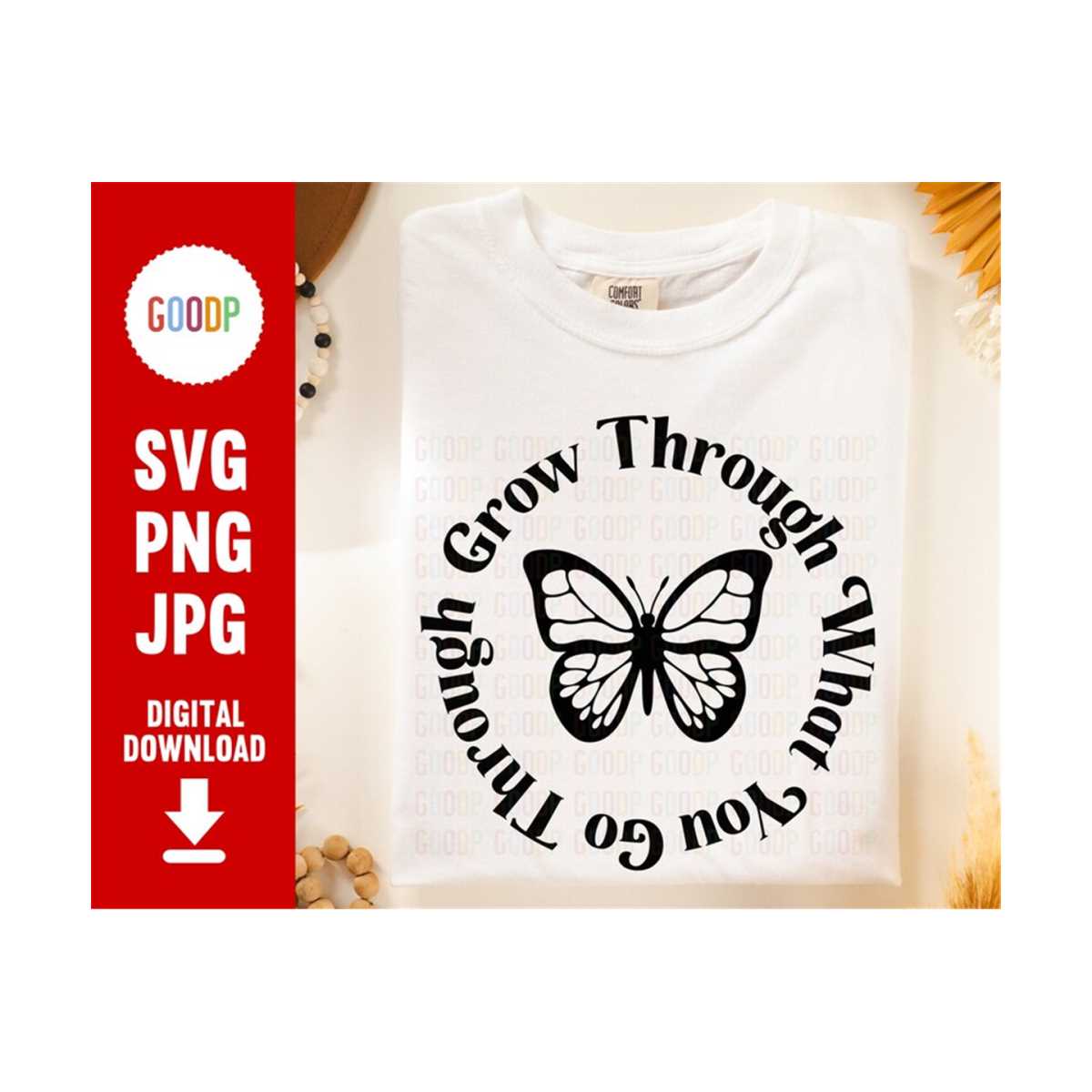 Grow Through What You Go Through, Inspirational Svg, Grow Th | Inspire ...