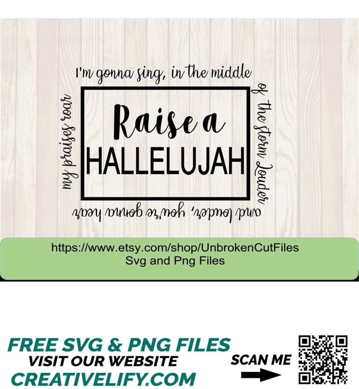 raise a Hallelujah SVG, Christian svg, Worship svg, Praise s | Inspire ...