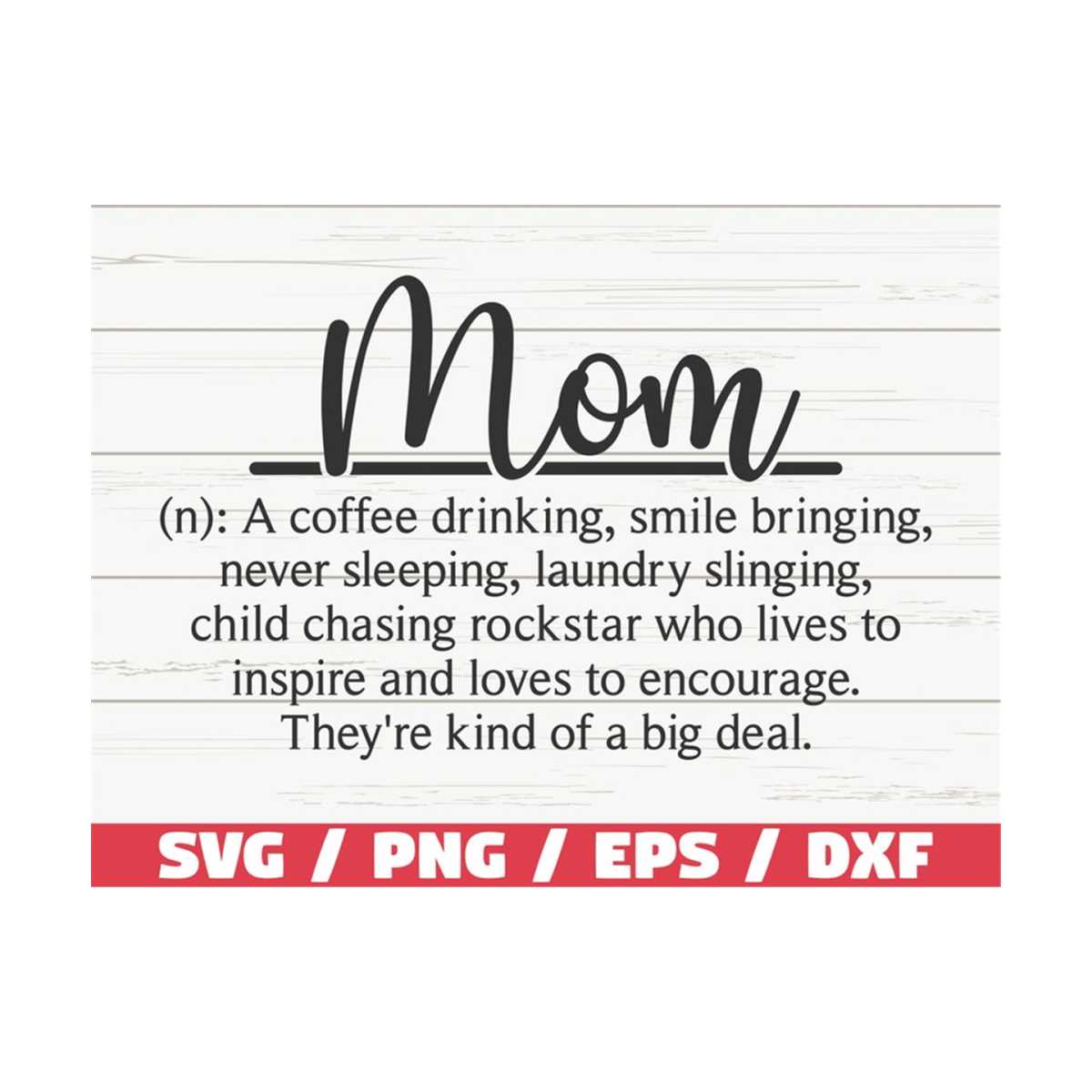 Mom Definition SVG / Cut File / Cricut / Commercial use / Si | Inspire ...