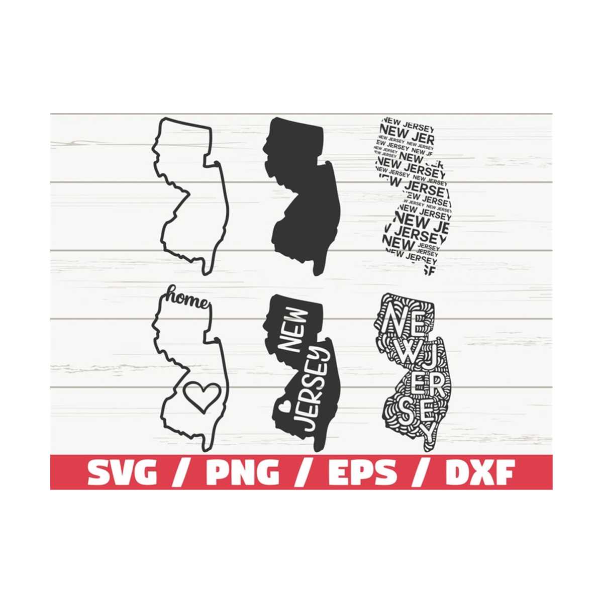 New Jersey State SVG / Cut File / Cricut / Clip art / Commer | Inspire ...