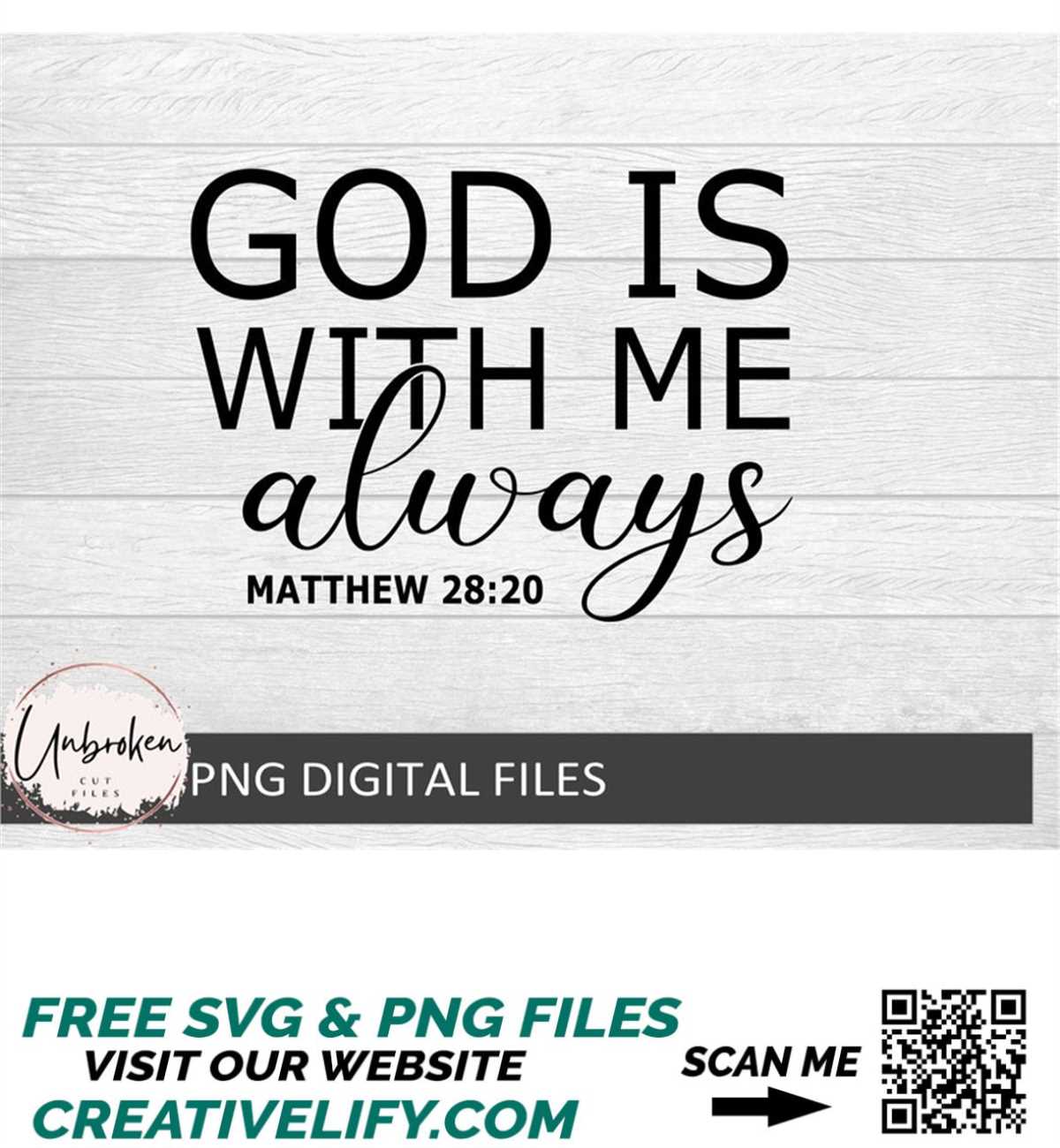 God is with me svg, Christian apparel, Religious svg, Christ - Inspire ...
