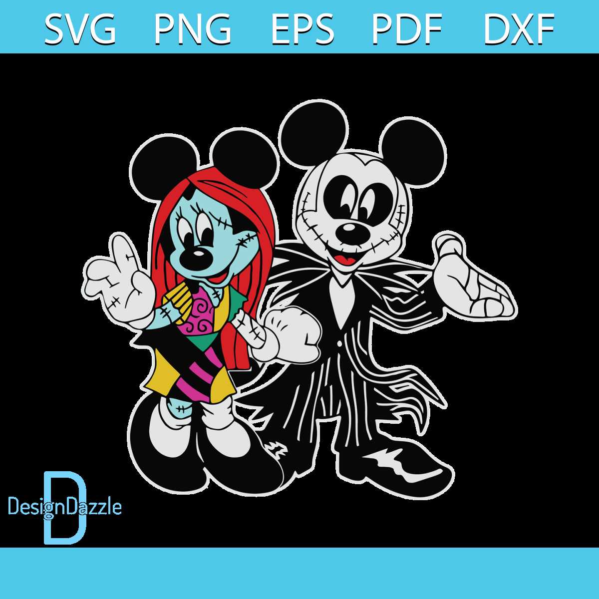 Mickey and Minnie Horror Scream Movie Killers SVG Cricut Fil - Inspire ...