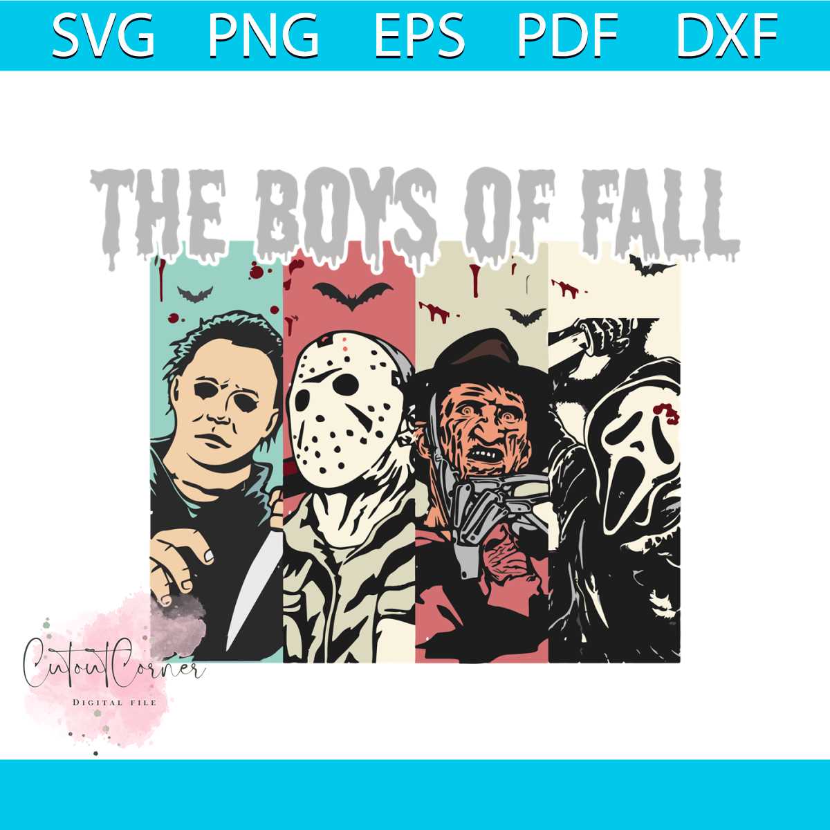The Boys Of Fall Horror Movie Halloween SVG Digital File | Inspire Uplift