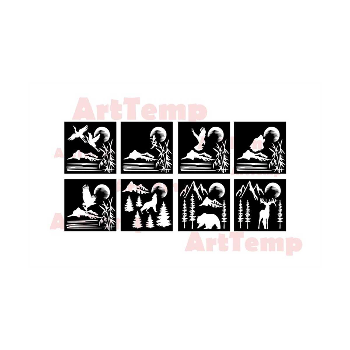 8 Wildlife scene SVG,Animals DXF cut file, svg for cricut, d | Inspire ...