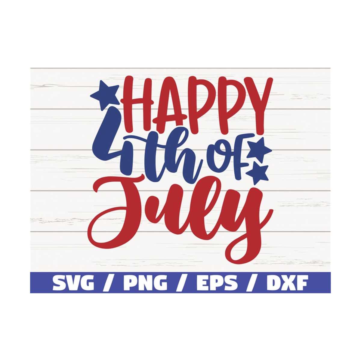Happy 4th Of July SVG / Cut File / Clip art / Commercial use | Inspire ...