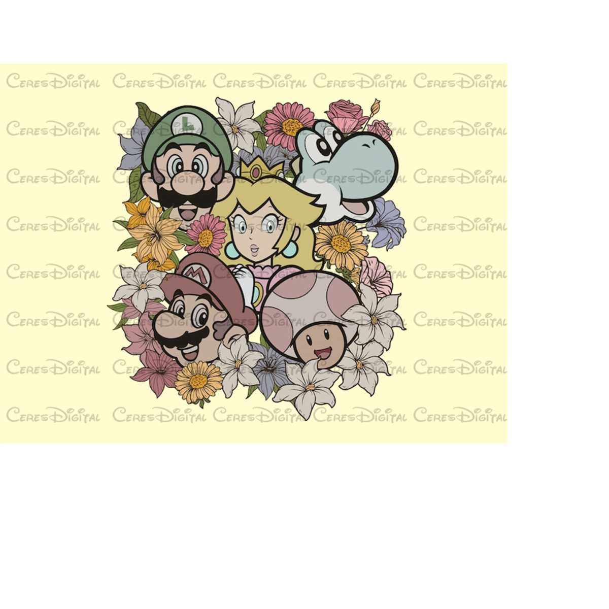 Y2K Super Mario Bros Png, Retro Mario Bros Png, Princess Pea | Inspire ...