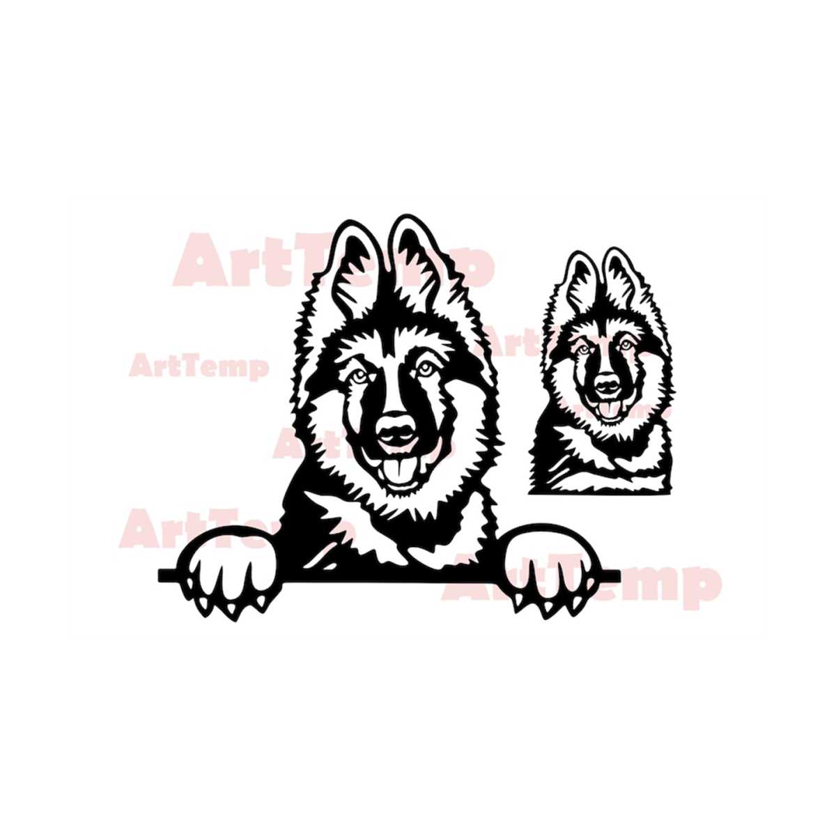 German Shepherd SVG, dxf cut file, pet svg for cricut, dxf f | Inspire ...
