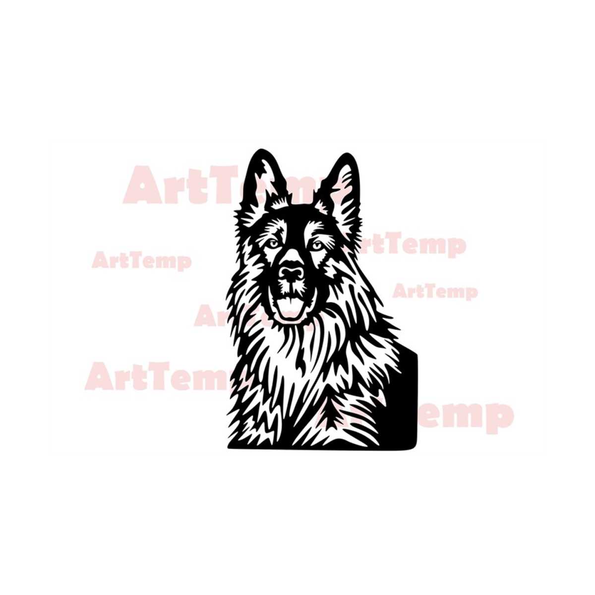 German Shepherd SVG, Dog dxf cut file, pet svg for cricut, d | Inspire ...