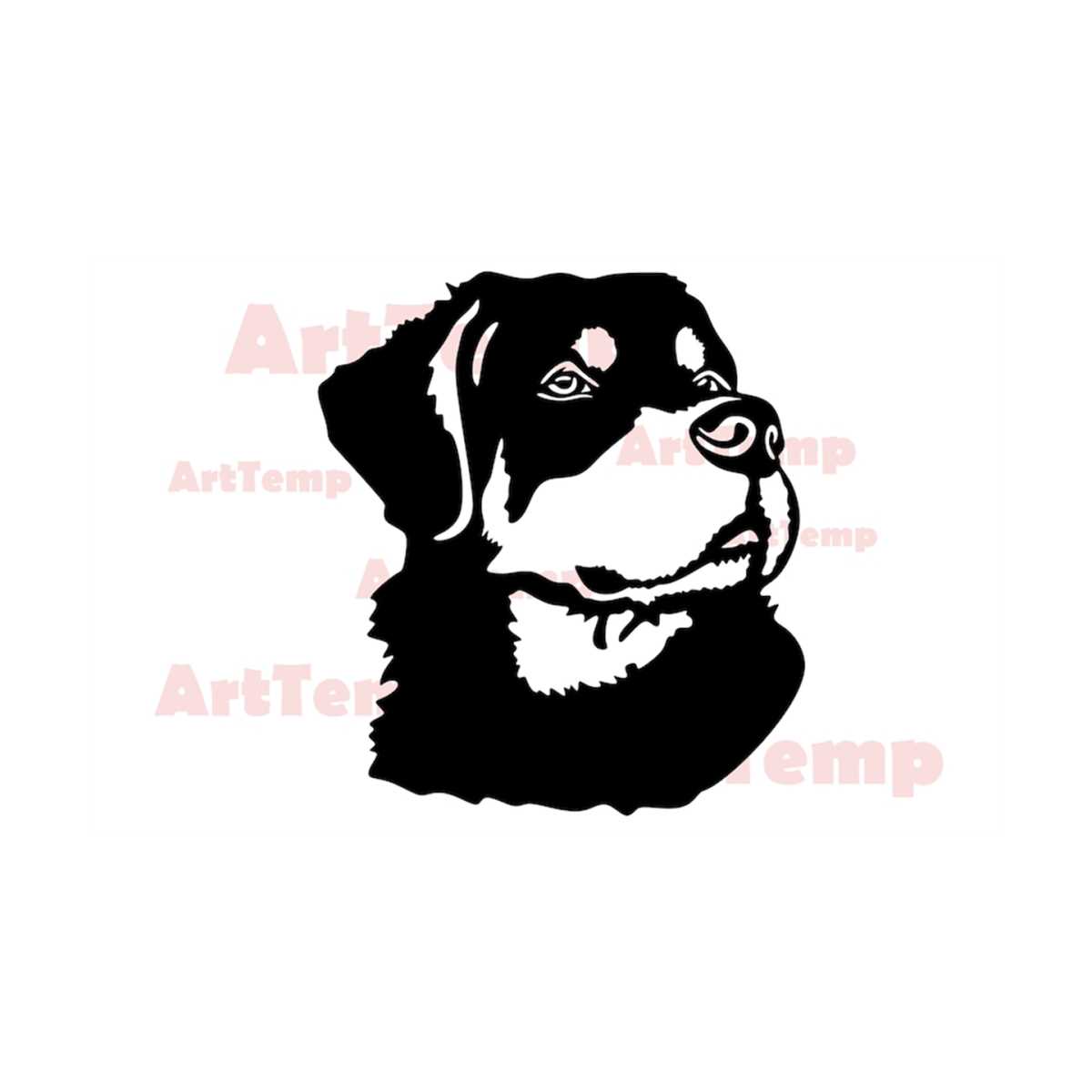 Rottweiler SVG, Dog dxf cut file, pet svg for cricut, dxf fo | Inspire ...