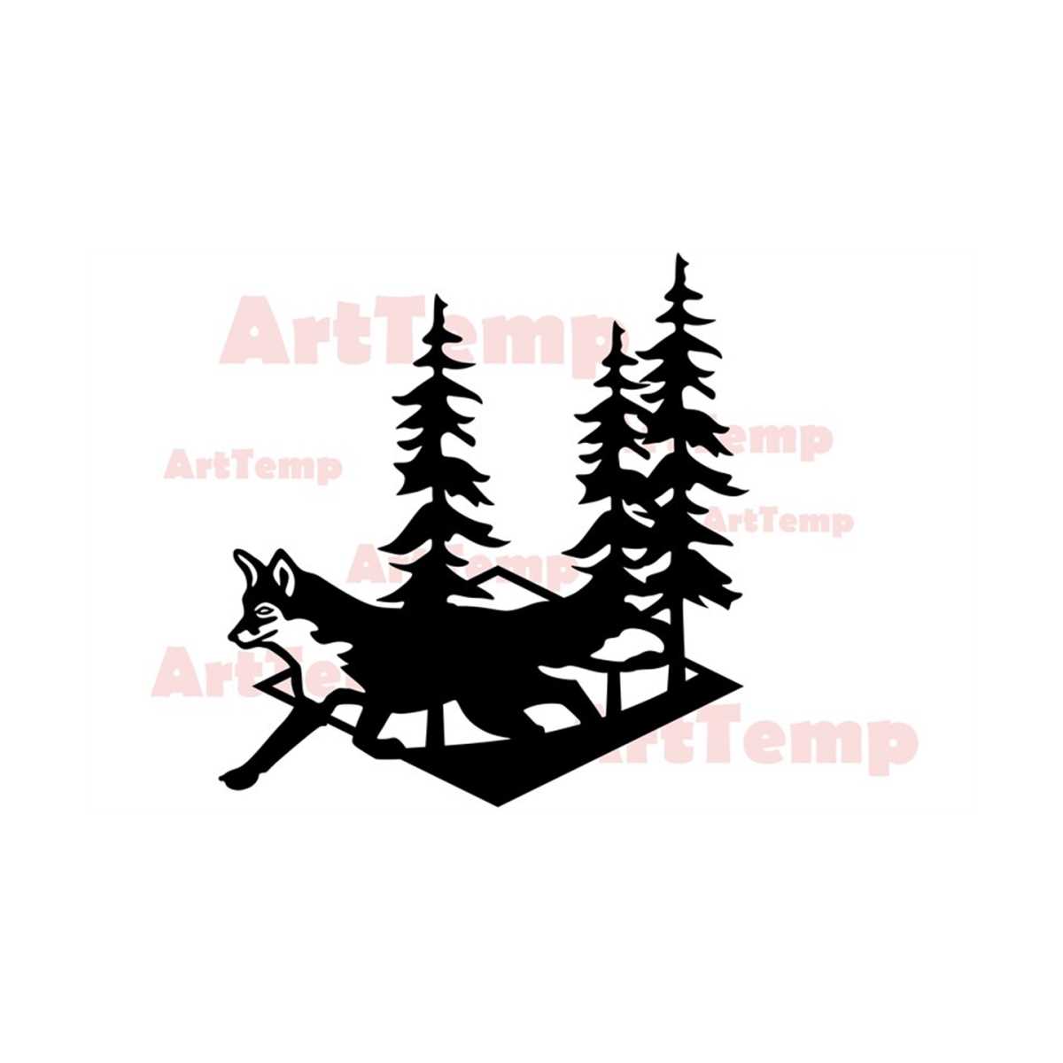 Fox scene DXF, Animals SVG cut file, svg for cricut, dxf for | Inspire ...