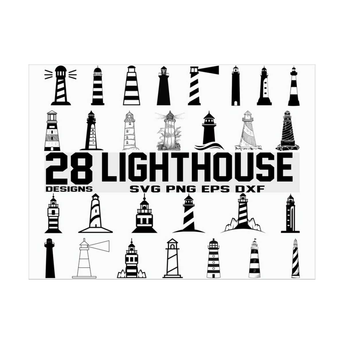 Lighthouse SVG/ sea svg/ ocean svg/ clipart/ silhouette/ dec | Inspire ...