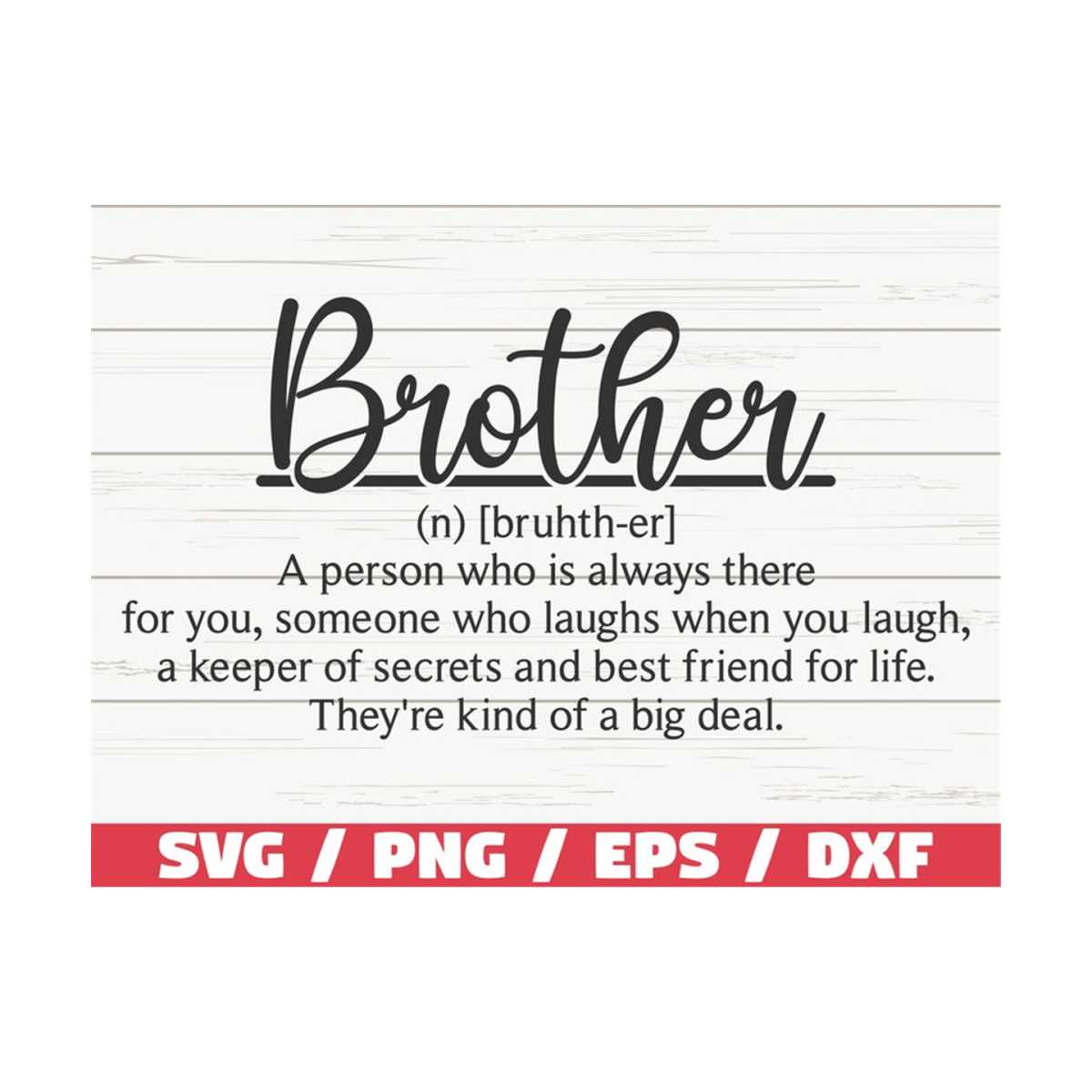 Brother Definition SVG / Cut File / Cricut / Commercial use | Inspire ...