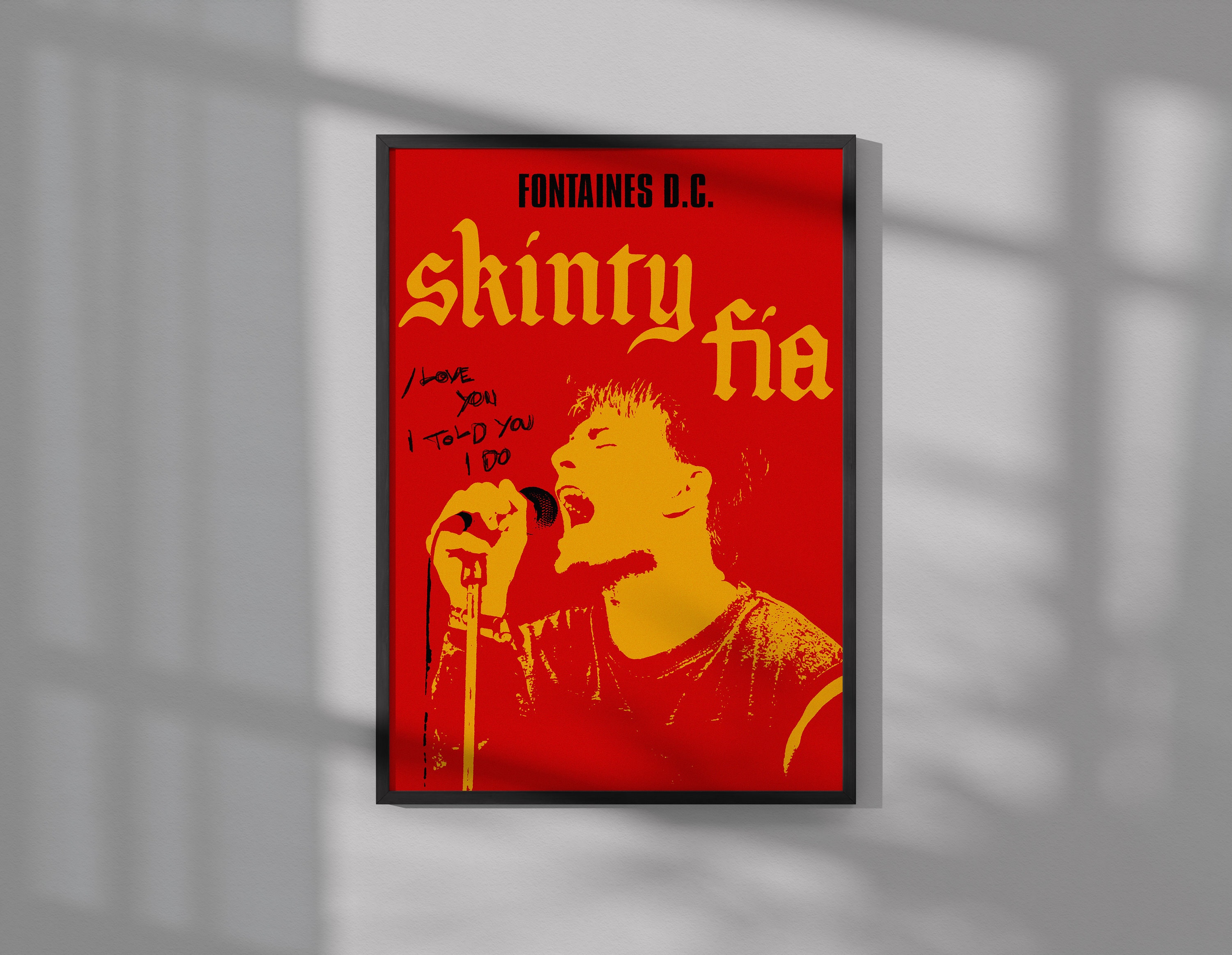 Fontaines DC Poster Music Poster Wall Art Wall Decor - Inspire Uplift