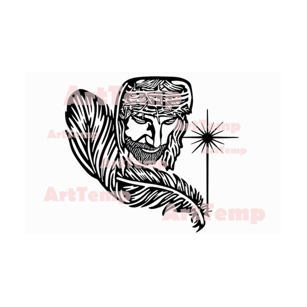 Jesus SVG DXF, Religious Christian Faith Cut file, wood lase | Inspire ...