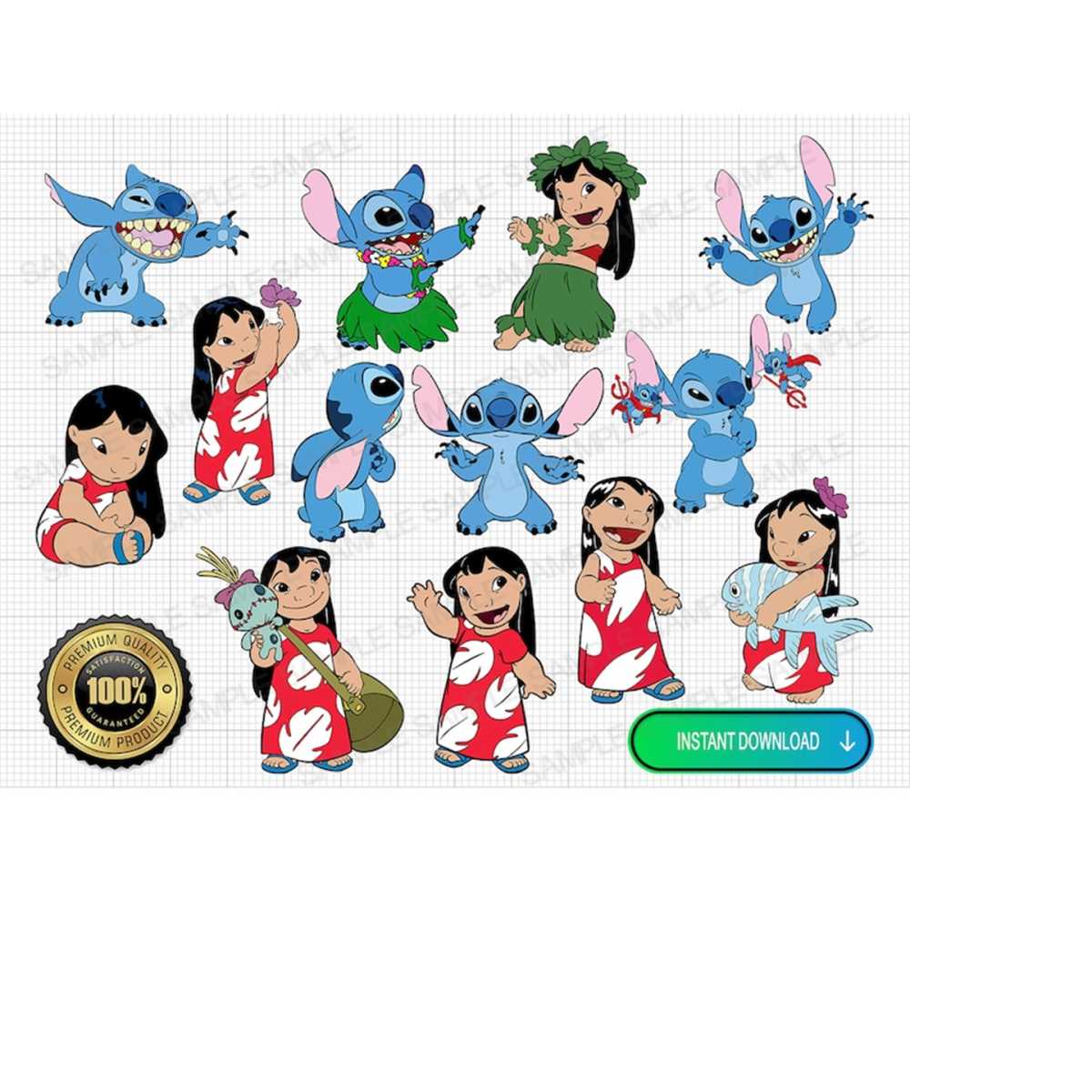 Lilo and Stitch SVG Lilo SVG Stitch Silhouette Lilo Silhouet | Inspire ...
