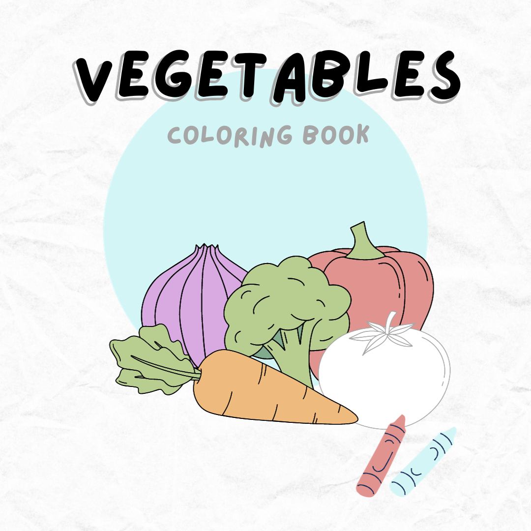 vegetables coloring book Kids digit pdf | Inspire Uplift