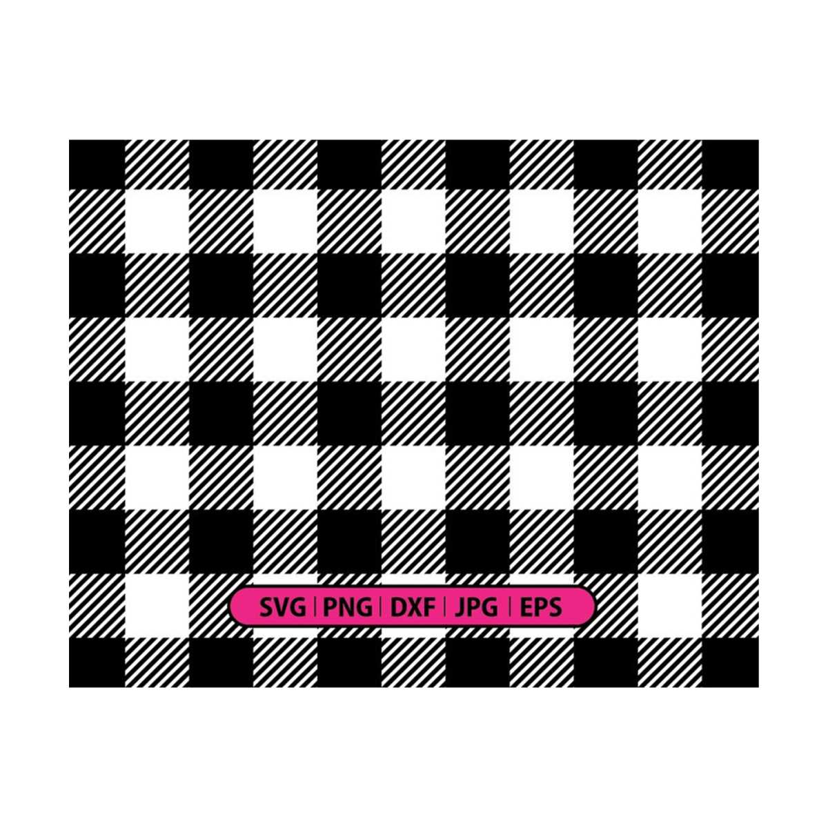 Buffalo Plaid Pattern Svg. Cricut cut files, Silhouette. Bla - Inspire ...
