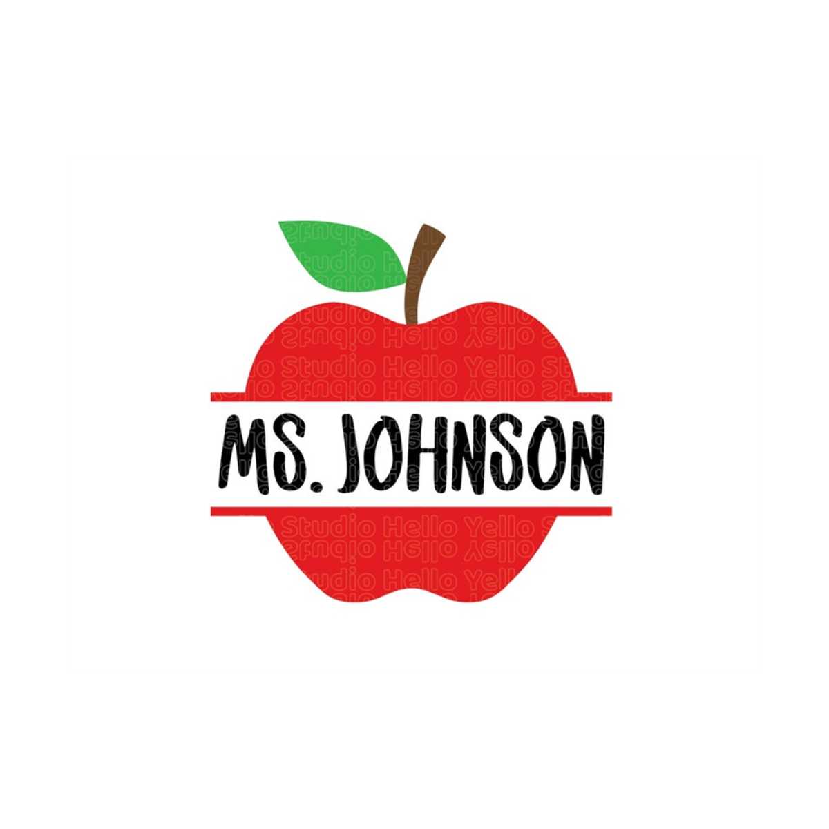 Apple Name Frame Svg, Apple Split Monogram, Teacher Svg, Sch | Inspire ...