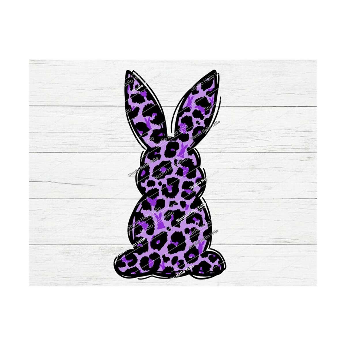 Leopard Print Bunny Svg, Png, Bunny Svg, Bunny Png, Easter S | Inspire ...