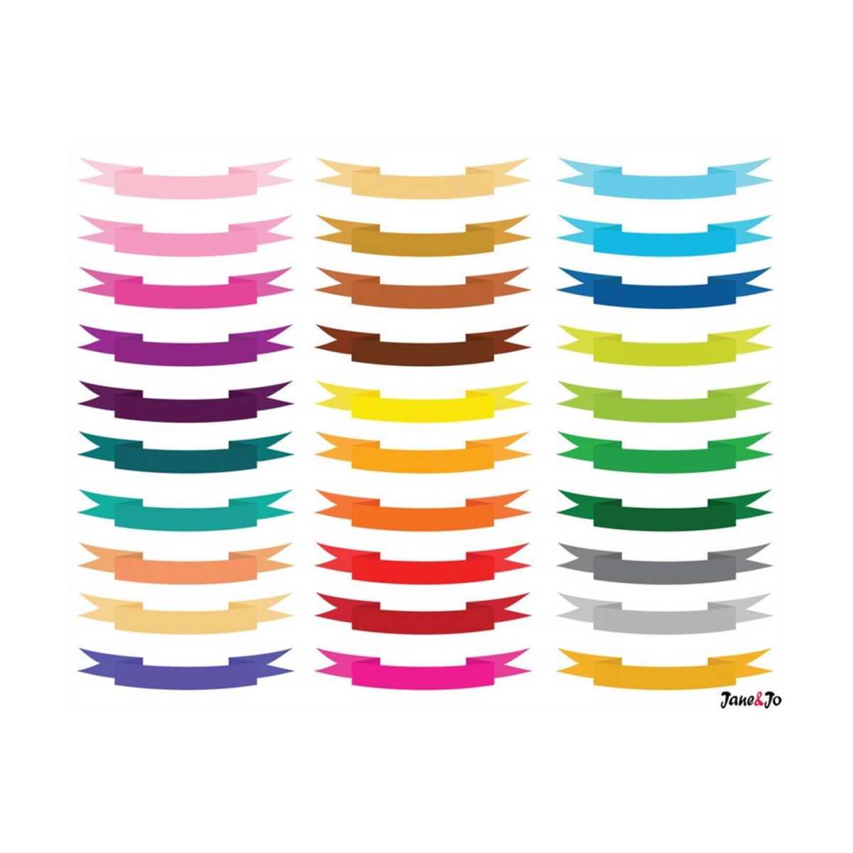 30 Rainbow Ribbon Banner Clipart,Ribbon Banner Clipart,Ribbo - Inspire ...