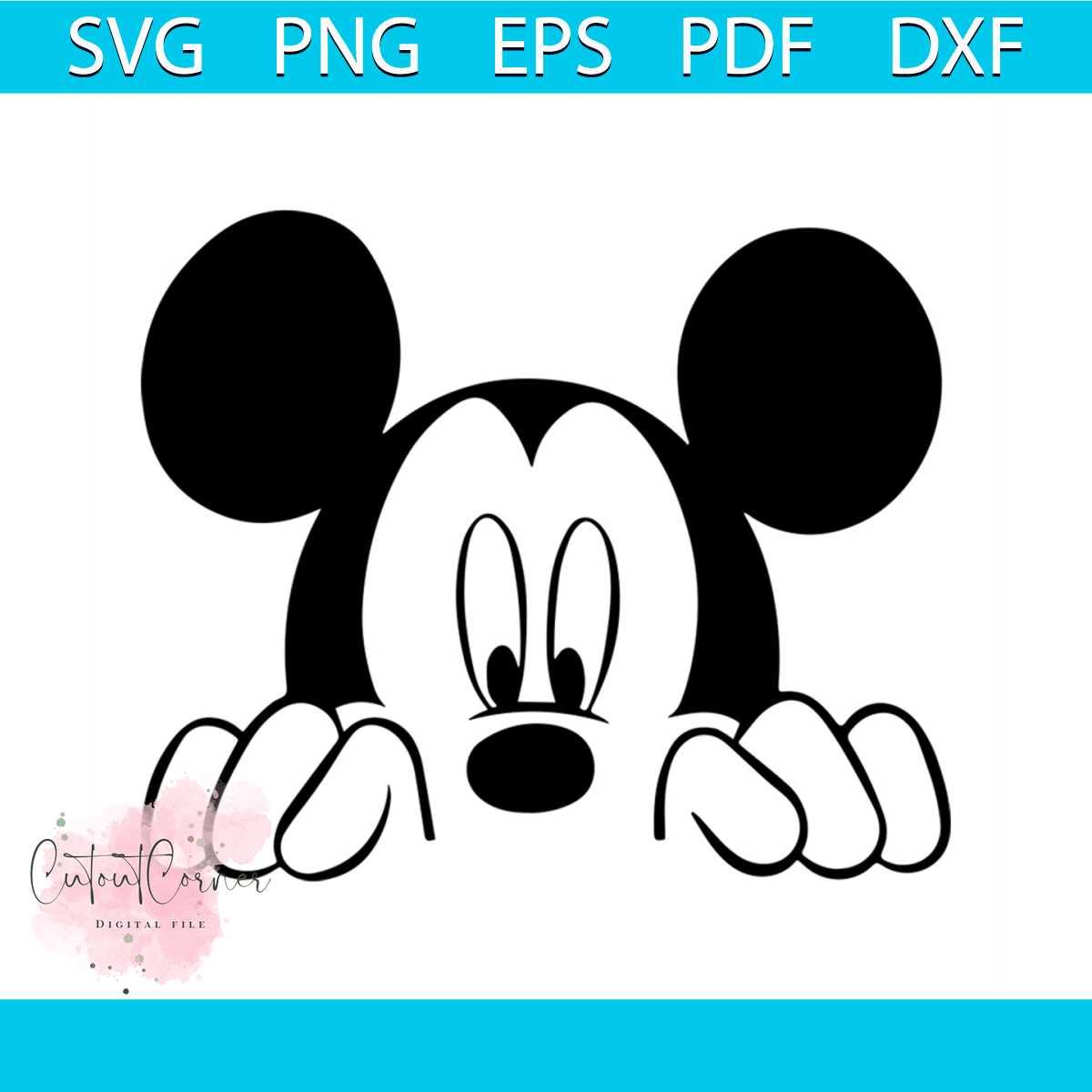 Mickey Mouse Face Svg, Disney Svg, Mickey Mouse Svg, Mickey | Inspire ...