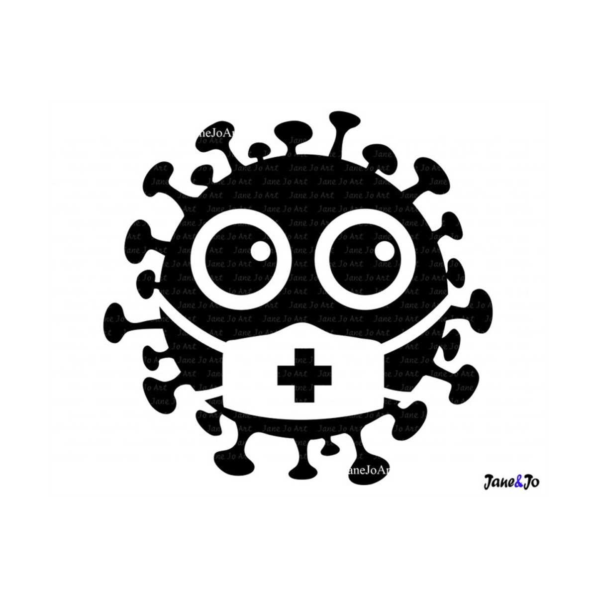 Virus SVG, Social Distancing Svg,Quarantine SVG,Virus with m | Inspire ...