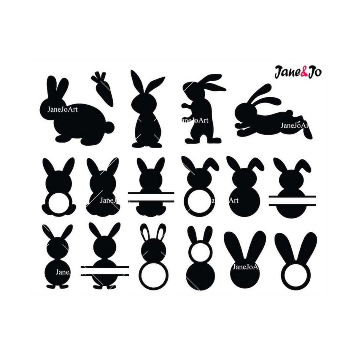 Bunny SVG ,Bunny Silhouette,rabbit Vector,rabbit svg,rabbit | Inspire ...