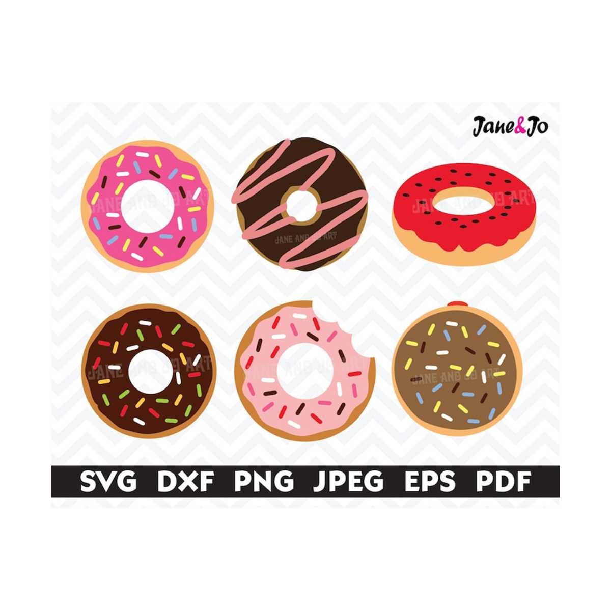Donut SVG ,Doughnut SVG,Circut cut files ,Silhouette Cut Fil | Inspire ...