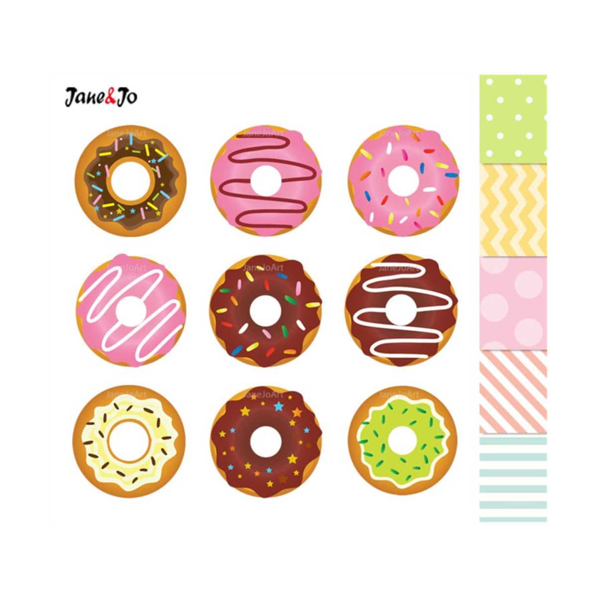 50 OFF SALE Donuts Clipart , Donuts Digital Clip Art , Sweet | Inspire ...