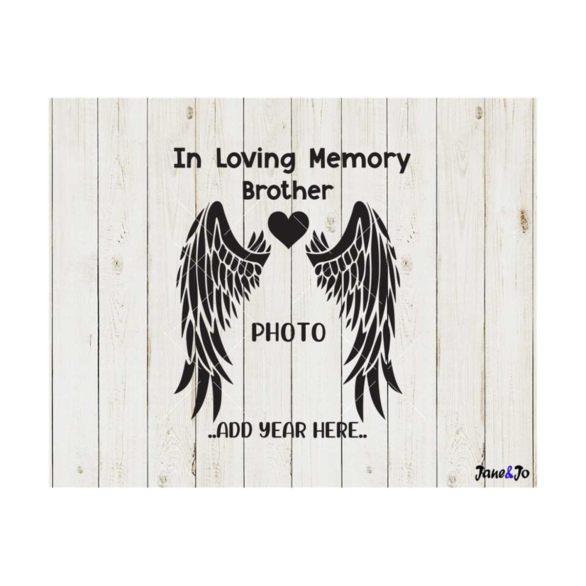 Memorial Day Brother SVG Memorial Day Svg,Memory Angel Wings | Inspire ...