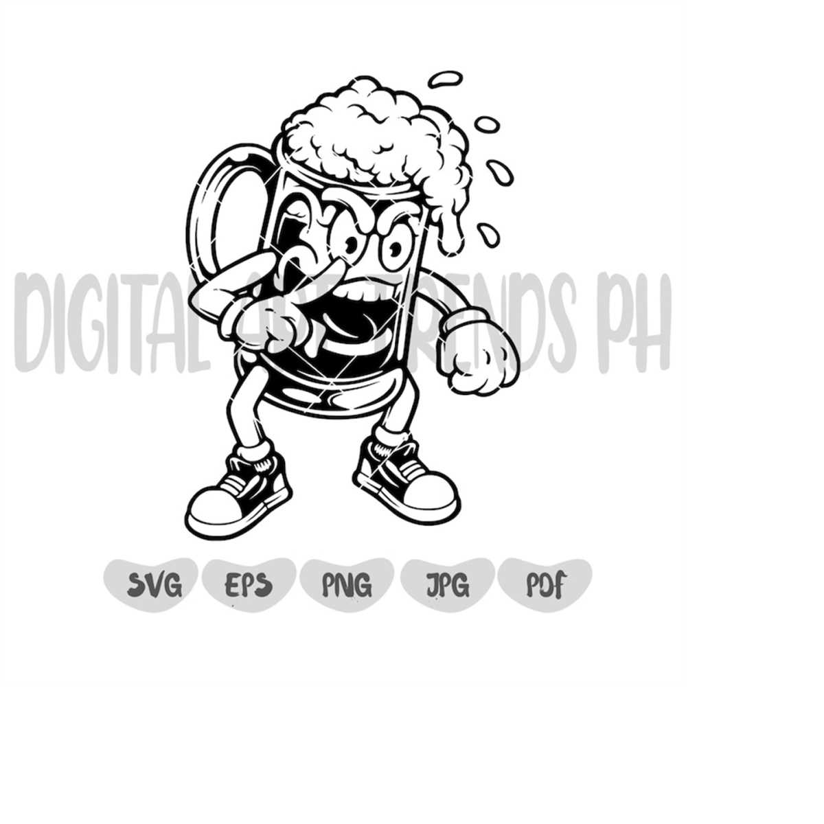 Angry Beer Mug Svg, Alcohol Svg, Beer Mug Png, Beer Clipart, - Inspire ...