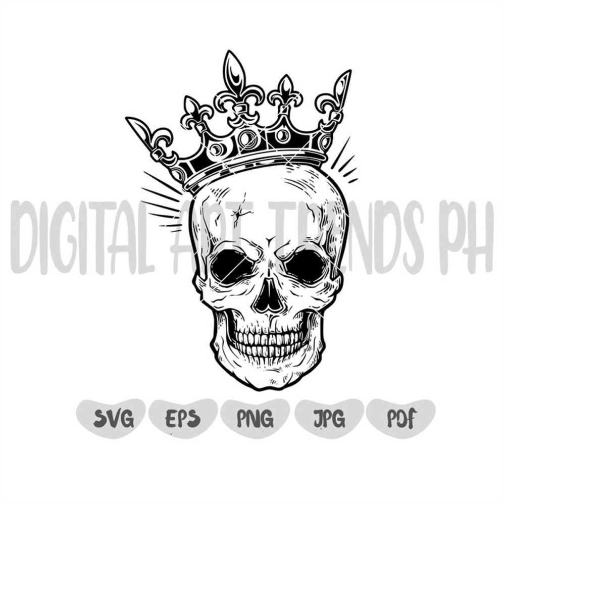 King skull svg, Crown skull svg, King Svg, Skull King Clipar | Inspire ...