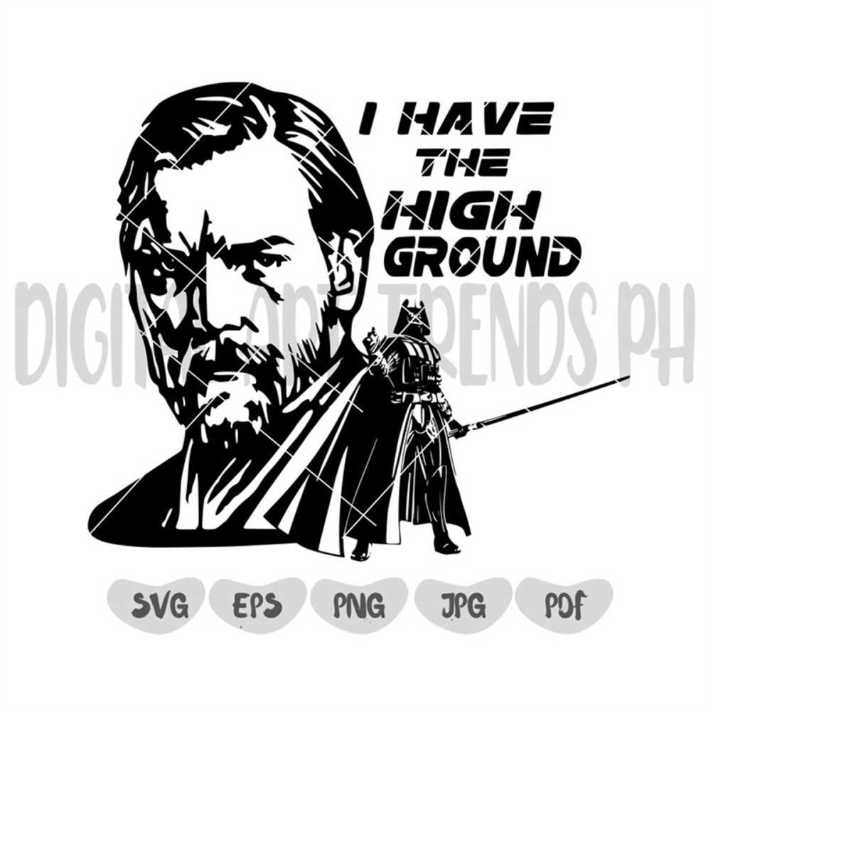 Star wars svg, Darth Vader svg, Obi-Wan Kenobi vs Darth Vade - Inspire ...
