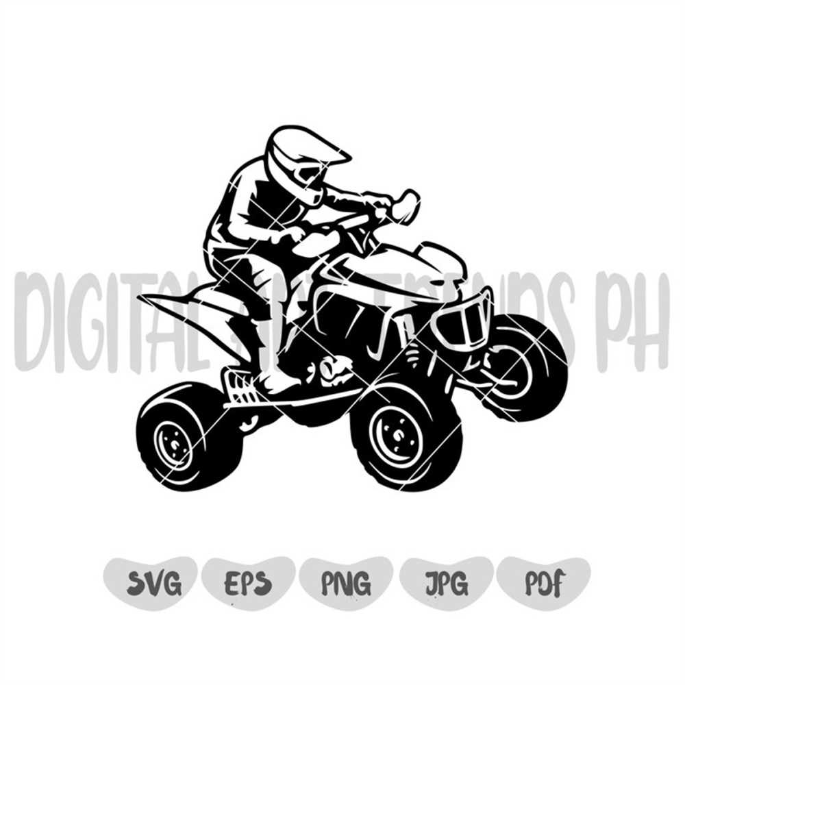 4 Wheeler Svg, Atv svg, Atv rider svg, Off road svg, Dirt bi | Inspire ...