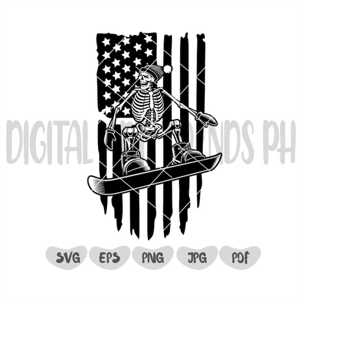 US Skeleton snowboarding svg, Skeleton svg, snowboard svg, S | Inspire ...